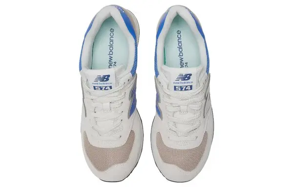 NEW BALANCE 574 "off White Blue" Sneakers - Off White/blue