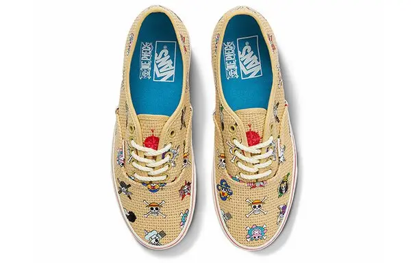 VANS One Piece X Authentic "straw Hat" Sneakers - Tan