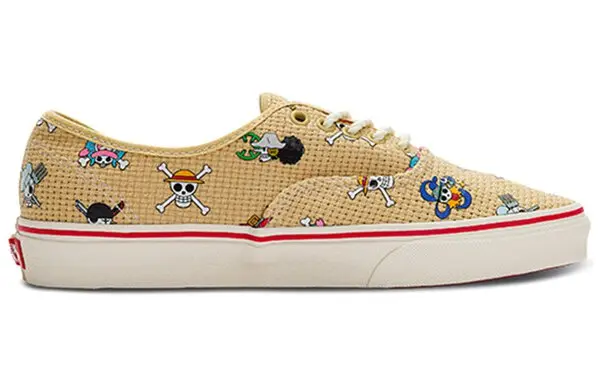 VANS One Piece X Authentic "straw Hat" Sneakers - Tan