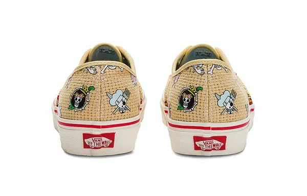 VANS One Piece X Authentic "straw Hat" Sneakers - Tan