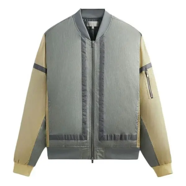 Kith Washed Silas Bomber Jacket - Grey/green