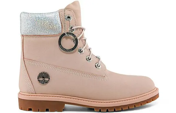 Timberland Heritage Inch Waterproof Nubuck Boots - Pink/silver
