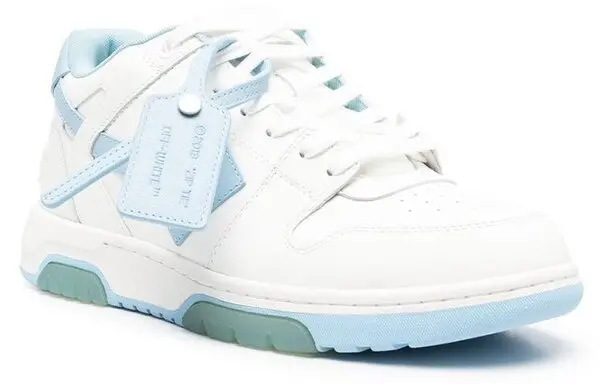 Off-White Out Of Office Leather Sneakers - White/blue