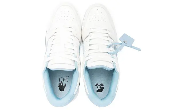 Off-White Out Of Office Leather Sneakers - White/blue