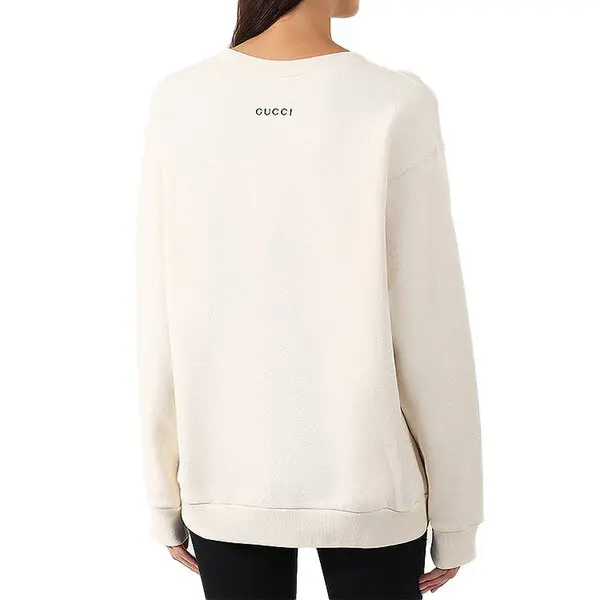 Gucci Cotton Tiger Printed Crewneck Sweatshirt