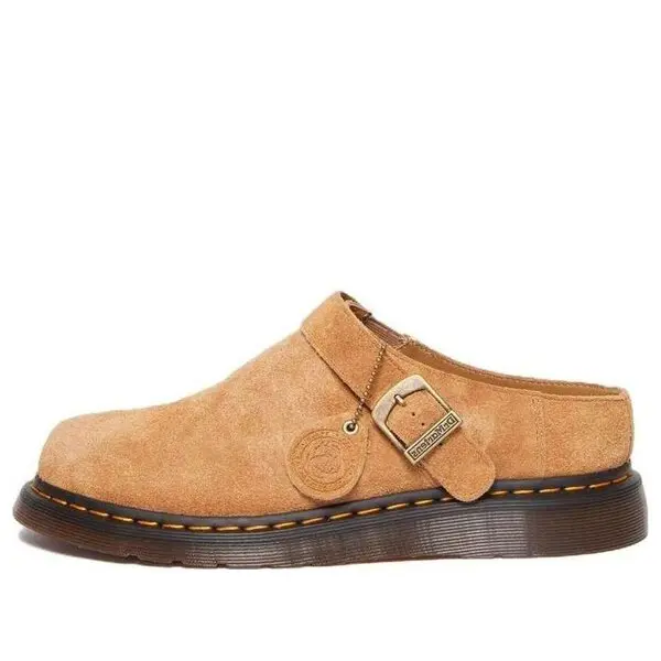 Dr. Martens Isham Desert Oasis Suede Mules - Sand/tan