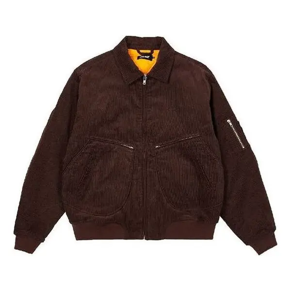 PALACE Ss23 Cord Ma-1 Bomber Jacket - Brown
