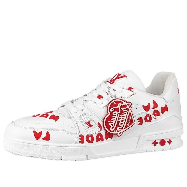 LOUIS VUITTON X Nigo Trainers - White/red
