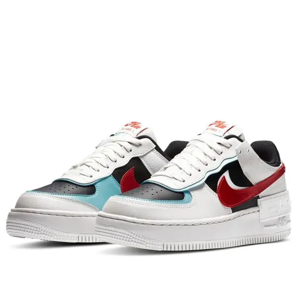 Nike Force 1 Shadow Sneakers - White/blue/red