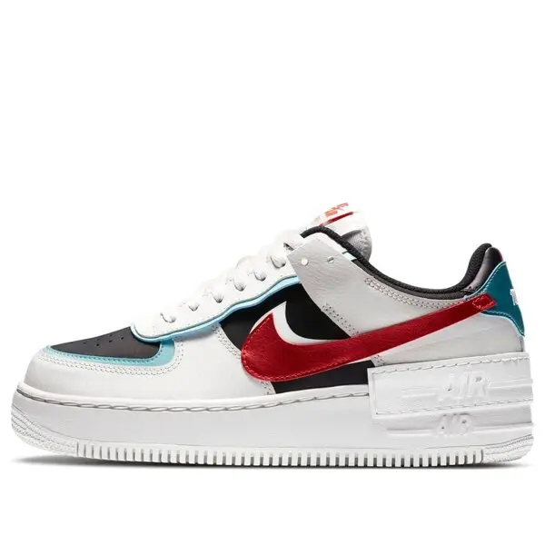 Nike Force 1 Shadow Sneakers - White/blue/red