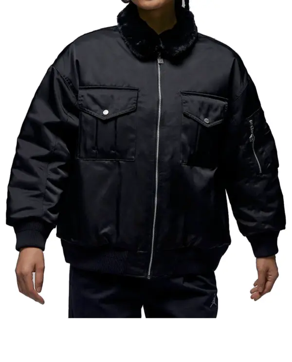 JORDAN Air Renegade Bomber Jacket - Black