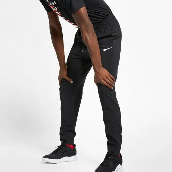 Nike Logo Pattern Solid Color Casual Sports Long Pants