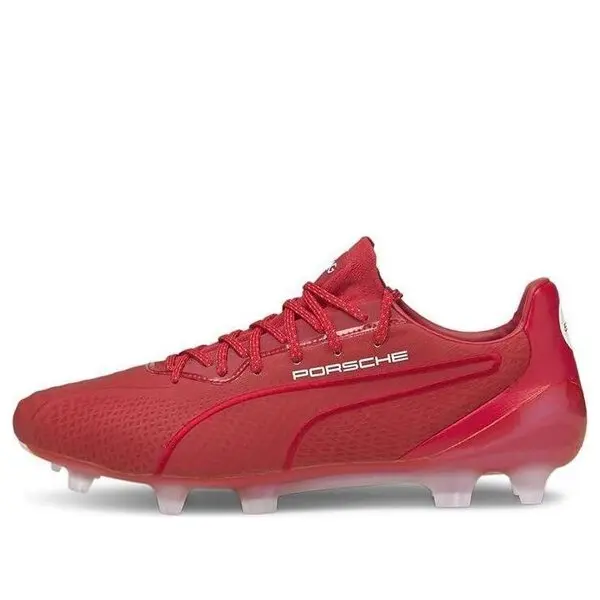 PUMA Porsche Legacy X King Platinum 911 Fg Ag Athletic Cleats - Red