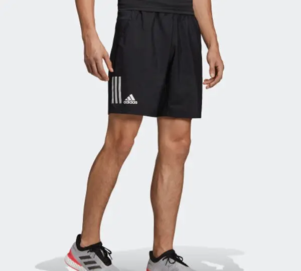 Adidas Straight Sports Shorts With Iconic Three-stripe Detailing