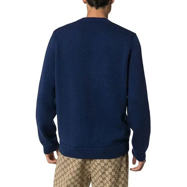 Gucci Gg V-neck Wool Sweater