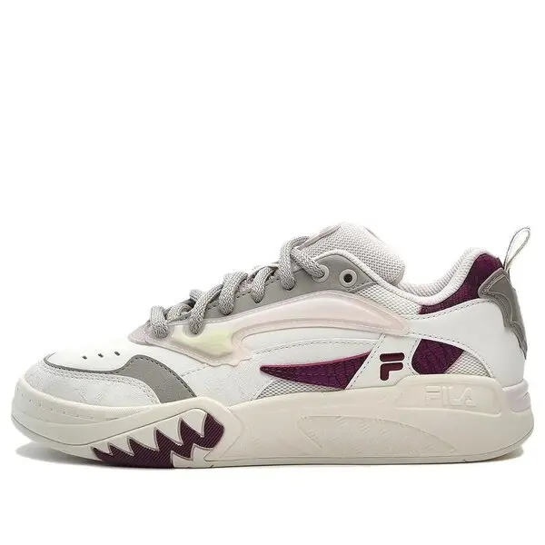 FILA FUSION Desperado Low Top Skate Shoes - White/grey/red