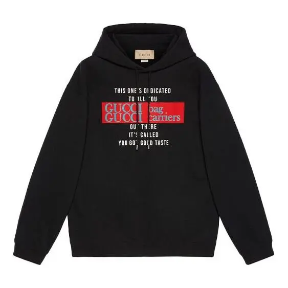 Gucci You Got Good Taste" Hoodie - Black/red