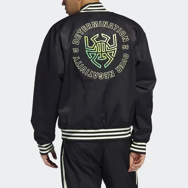 Adidas Varsity Jacket With Striped Accents