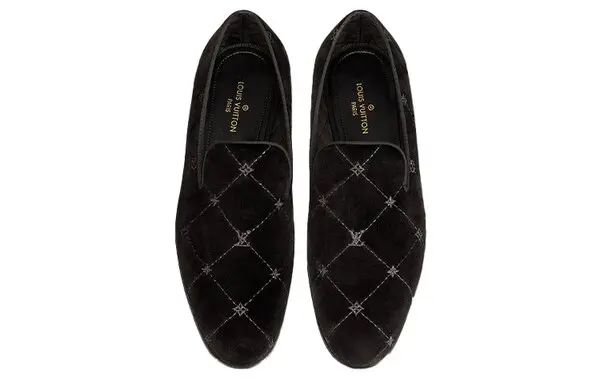 LOUIS VUITTON Auteuil Velvet Loafers