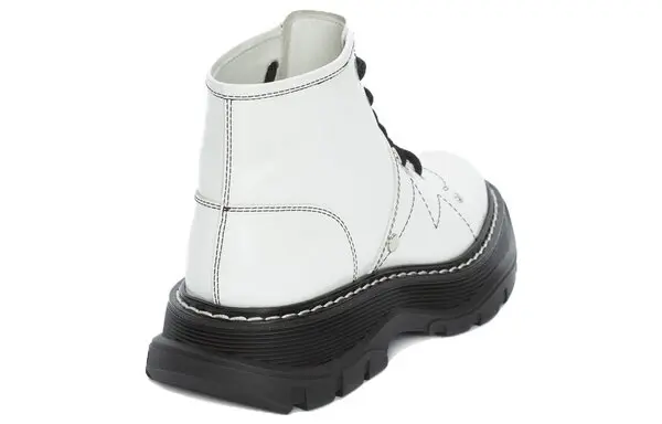 Alexander McQueen Tread Slick Boots - White/black