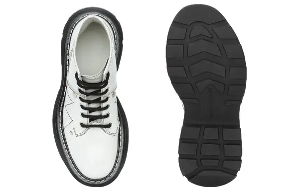 Alexander McQueen Tread Slick Boots - White/black