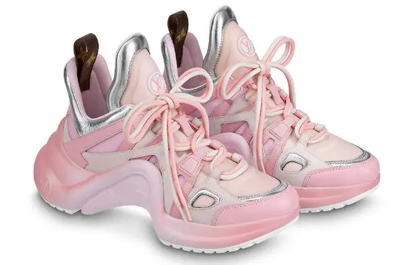 LOUIS VUITTON Archlight 1.0 Sneakers - Pink/silver/brown