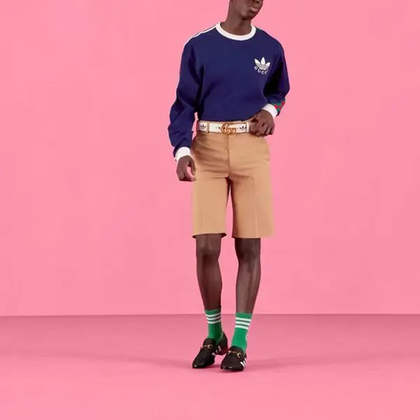 Gucci X Adidas Cotton Jersey Long Sleeve T-shirt