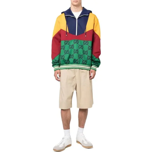 Gucci Paneled Gg Anorak