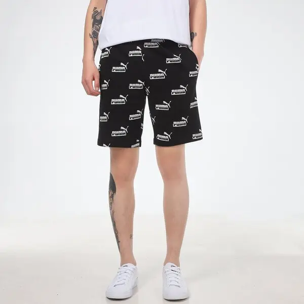 PUMA Amplified 9" Short Black White - Black/white