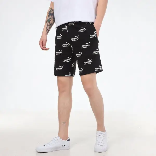 PUMA Amplified 9" Short Black White - Black/white
