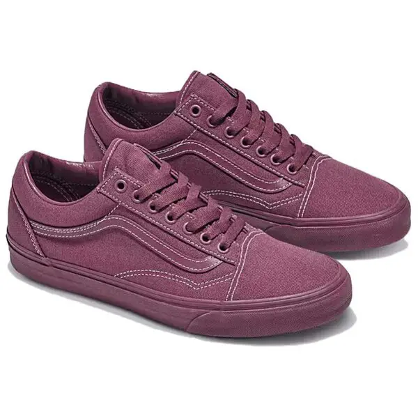 VANS Old Skool "pastel Mono" Lace-up Sneakers - Plum Wine