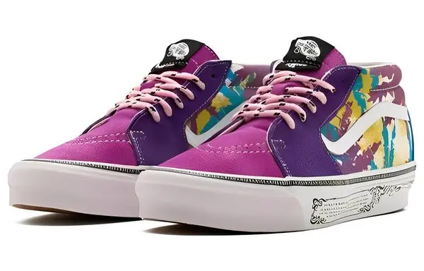 VANS Aries X Og Sk8-mid Lx 'weed Bright' Sneakers - Multi-color