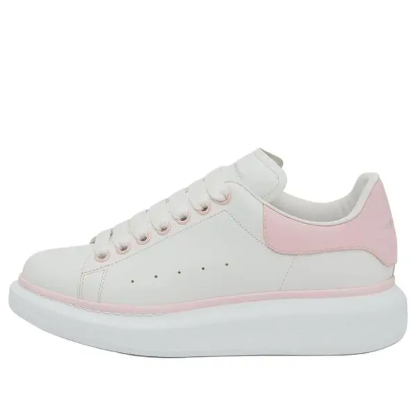 Alexander McQueen Wedge Sole Sneakers - White/pink