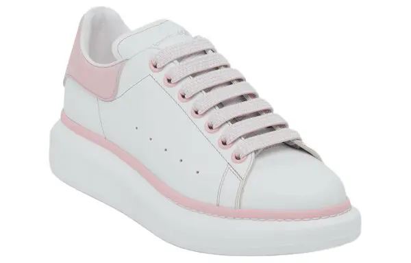 Alexander McQueen Wedge Sole Sneakers - White/pink