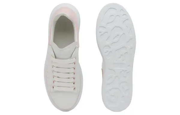 Alexander McQueen Wedge Sole Sneakers - White/pink