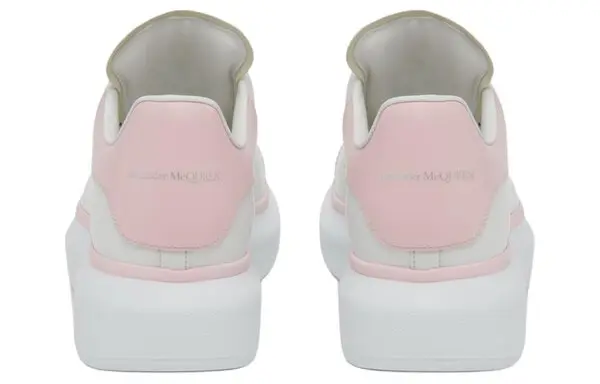 Alexander McQueen Wedge Sole Sneakers - White/pink