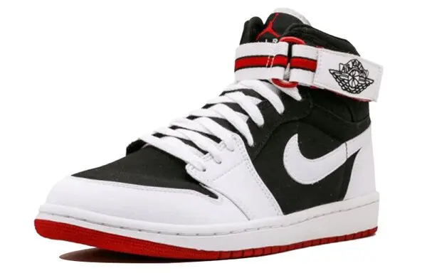 JORDAN 1 High Strap Sneakers - White/black/red