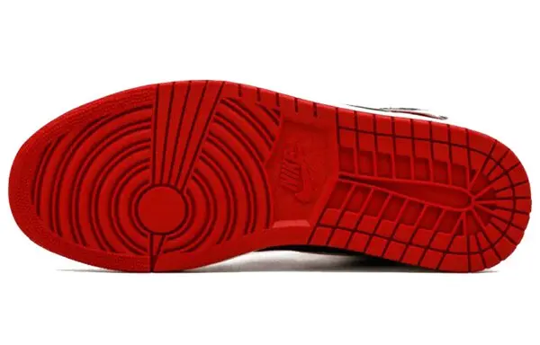 JORDAN 1 High Strap Sneakers - White/black/red