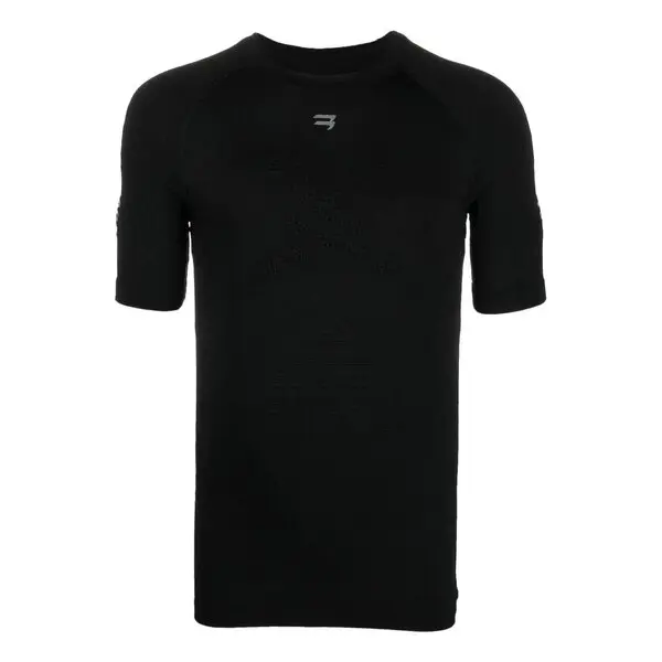Balenciaga Sporty B Crewneck Athletic Top - Black