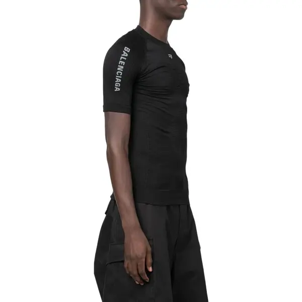 Balenciaga Sporty B Crewneck Athletic Top