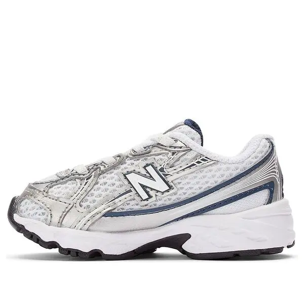 NEW BALANCE 740 Bungee Lace Sneakers - White/navy