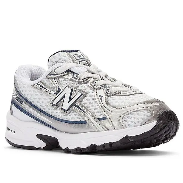 NEW BALANCE 740 Bungee Lace Sneakers - White/navy