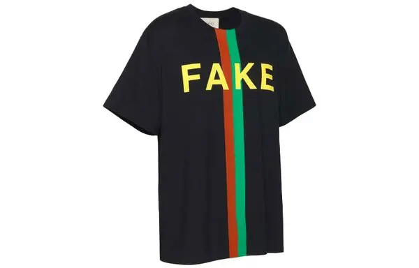 Gucci Fake/not Print Oversize T-shirt