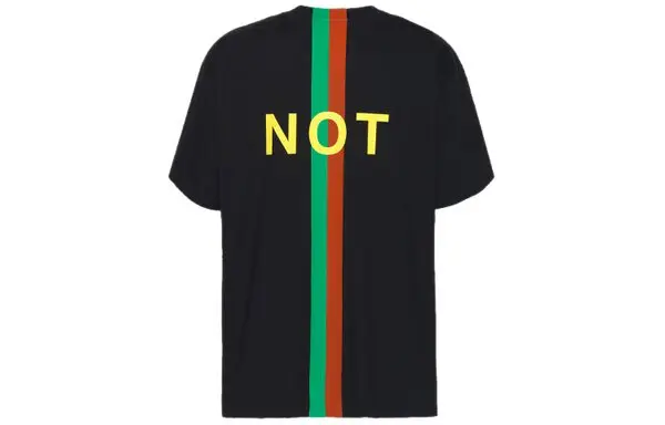 Gucci Fake/not" Print Oversize T-shirt - Black