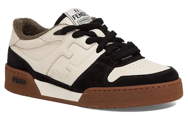 Fendi Low Top Suede Sneakers