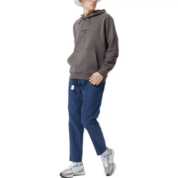 NEW BALANCE Solid Color Knit Hoodie
