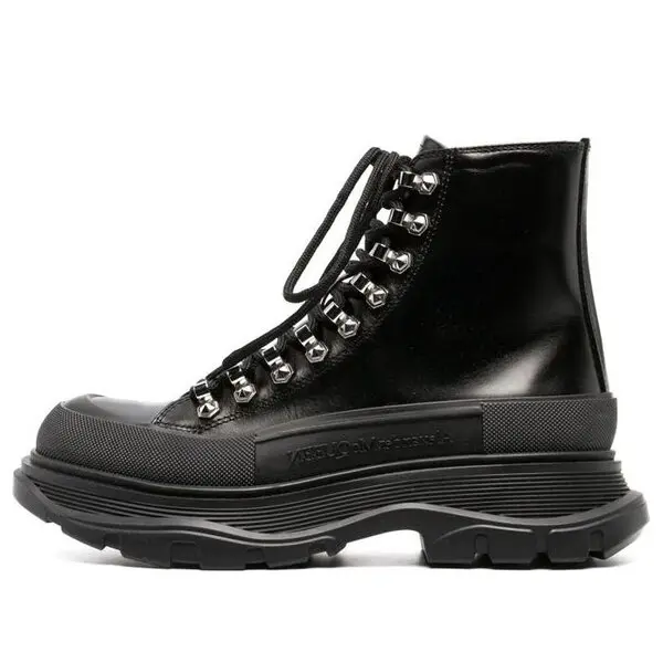 Alexander McQueen Tread Slick Boots - Black/silver
