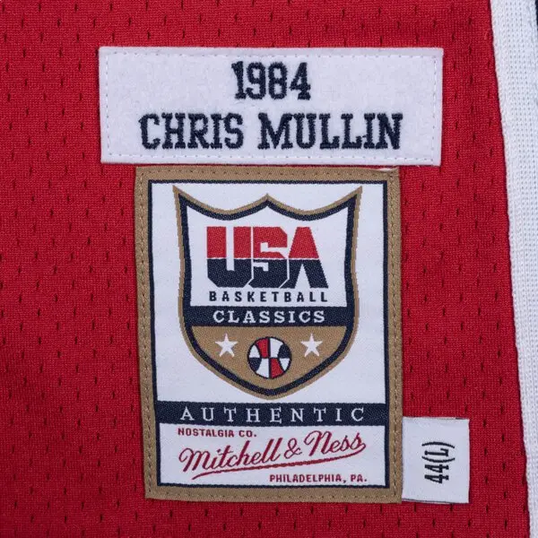 Mitchell & Ness Chris Mullin Team Usa 1984 Authentic Basketball Jersey - Red/blue/white