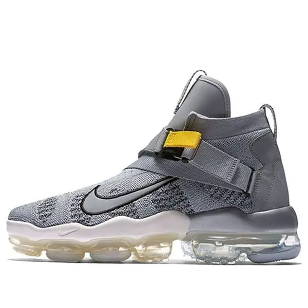 Nike Vapormax Premier Flyknit High Top Sneakers - Wolf Grey/black
