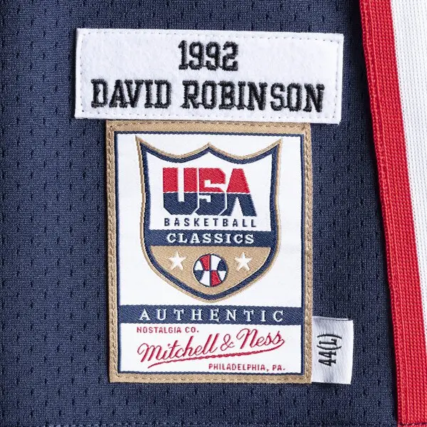 Mitchell & Ness Team Usa 1992 David Robinson Basketball Jersey
